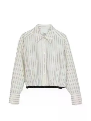 3.1 Phillip Lim Striped Cropped Shirt