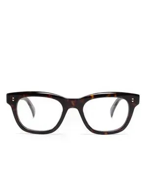 Dunhill Square-frame Eyeglasses - Brown
