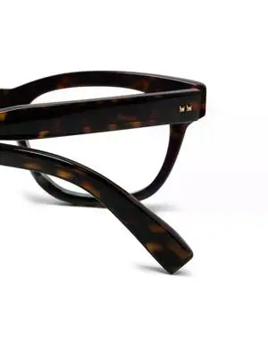 Dunhill Square-frame Eyeglasses - Brown