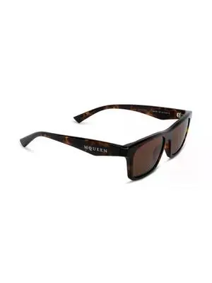 Alexander McQueen Square-frame Sunglasses - Brown