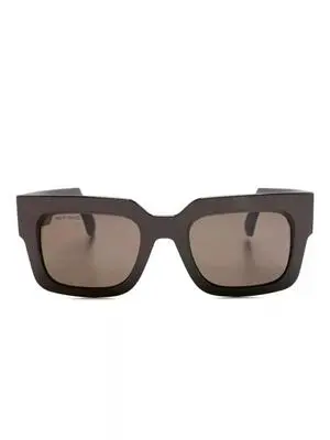 Etro Pegaso-logo Square Sunglasses - Brown