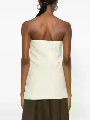 TOTEME Strapless Pocket Crepe Top - Neutrals