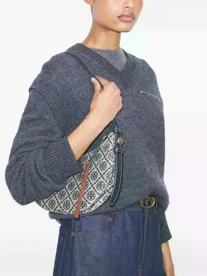 Tory Burch Romy Half Moon Shoulder Bag - Grey
