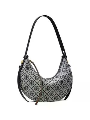 Tory Burch Romy Half Moon Shoulder Bag - Grey