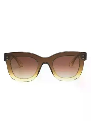 Thierry Lasry Gambly Rectangle-frame Sunglasses - Brown