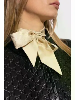 Gucci Gg Silk Neck Bow