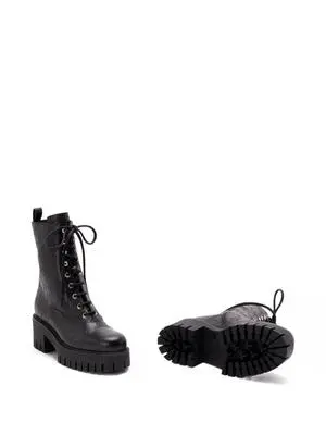 Gucci Gg-monogram Lace-up Boots