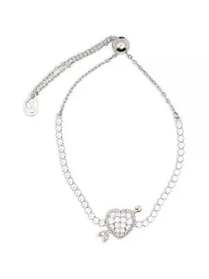 SWAROVSKI Idyllia Heart-charm Bracelet - Silver