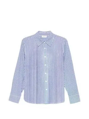 P.a.r.o.s.h Striped Embellished Shirt - Blue