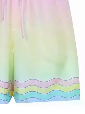 Casablanca Ombre Silk Shorts - Pink