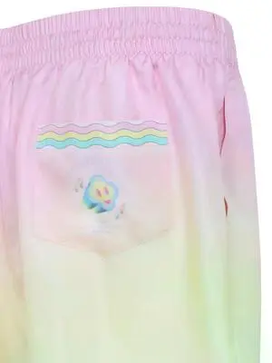 Casablanca Ombre Silk Shorts - Pink