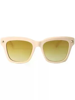 Alexander McQueen Wayfarer-frame Sunglasses - Neutrals