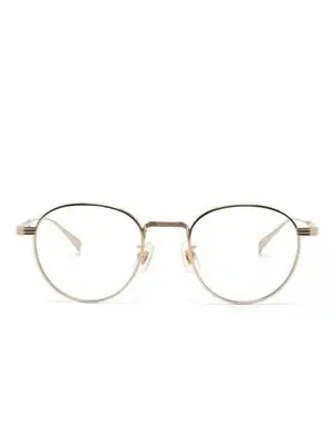 Dunhill Round-frame Glasses - Gold