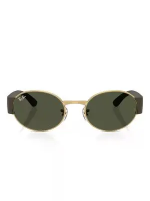 Ray-ban Oval Frame Sunglasses - Gold