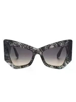 Etro Paisley-print Sunglasses - Grey