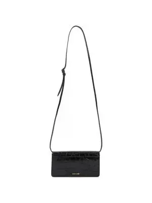 Roberto Cavalli Leather Shoulder Bag With Tiger Detail