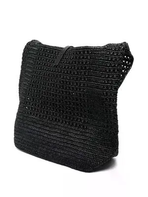 Saint Laurent Medium Les 5 À 7 Raffia Shoulder Bag