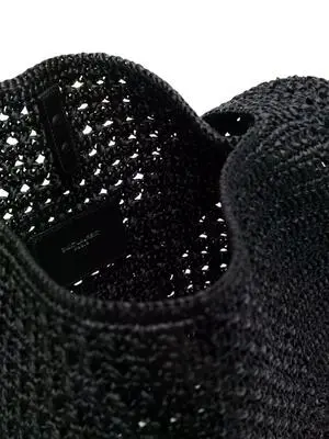 Saint Laurent Medium Les 5 À 7 Raffia Shoulder Bag