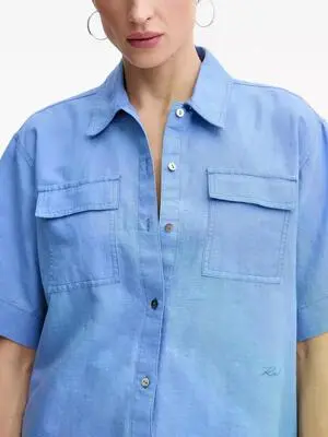 Karl Lagerfeld Flap-pocket Short-sleeved Shirt