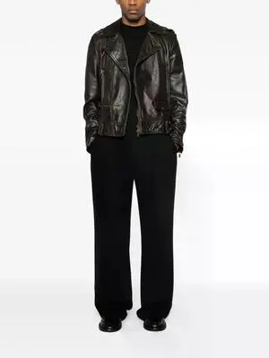 SALVATORE SANTORO Leather Biker Jacket
