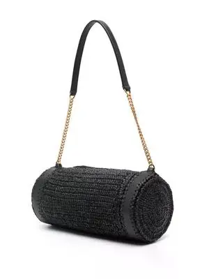 Saint Laurent Small Sade Raffia Shoulder Bag