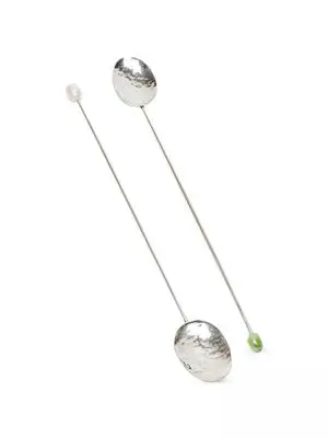 GOHAR WORLD Hammered Effect Sphere Accent Spoon