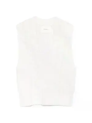 LISA YANG Sallie Cable-knit Vest - White
