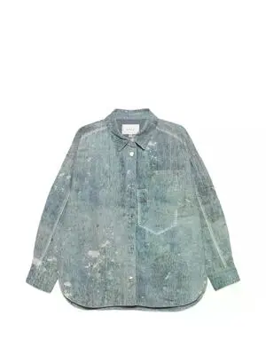 GESTUZ Printed Pocket Shirt