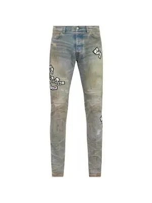 Amiri Light Wash Bottoms For Men