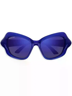 Balenciaga Wrap D-frame Sunglasses - Blue
