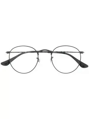 Ray-ban Round-frame Glasses - Black