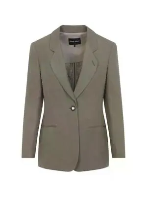 Giorgio Armani Single-button Linen Jacket