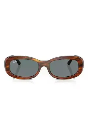 Ray-ban Oval-frame Sunglasses - Brown