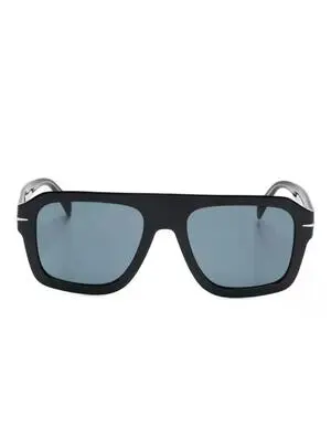 DB EYEWEAR BY DAVID BECKHAM Rectangle-frame Sunglasses - Black