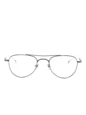 MASUNAGA Gms-129t Pilot-frame Eyeglasses - Silver