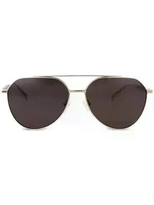Alexander McQueen Pilot Frame Sunglasses - Silver