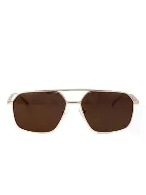 Alexander McQueen Square Frame Sunglasses - Gold