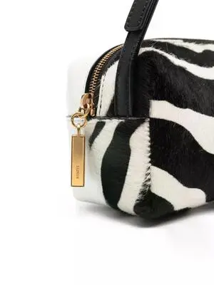 Khaite Zebra-pattern Panelled Shoulder Bag