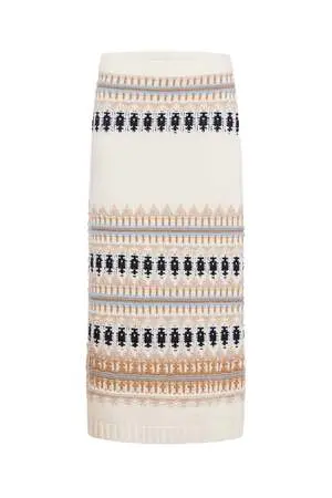 MARIE OLIVER Giana Fair Isle Knit Skirt