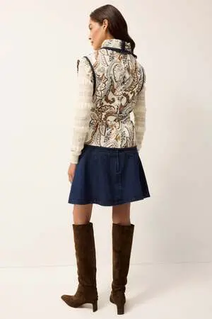 MARIE OLIVER Paisley Quilted Vest - Trinity