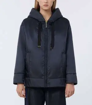 Max Mara Water-repellent Relaxed Padded Jacket - Blue