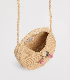Bonpoint Raffia Loulou Crossbody Bag