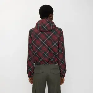 Burberry Reversible Check Hooded Jacket - Poppy Red