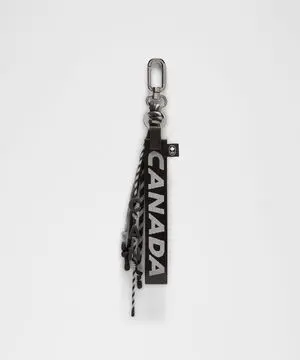 Lululemon Team Canada Paracord Keychain - Black