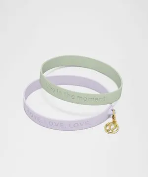 Lululemon Back To Life Bottle Bands Faint Lavender/fog Green
