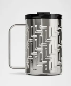 Lululemon Insulated Mug 12oz - Stainless Steel/black