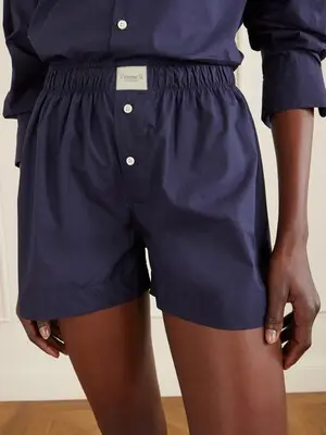 Comme Si Quartetto Cotton-poplin Shorts Set Of Four