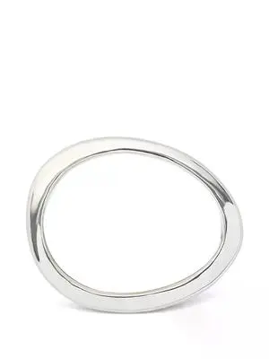 Dinosaur Designs Rock Wishbone Bangle - Silver