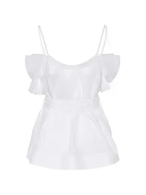 P.a.r.o.s.h Ruffled Self-tie Top