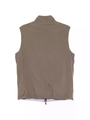 Corneliani Zip-up Reversible Gilet - Brown